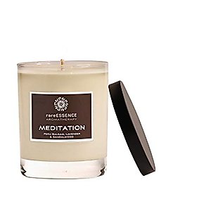 rareEssence - Aromatherapy Spa Candle - Meditation - ( Peru Balsam, Lavender & Sandalwood ) 6 OZ