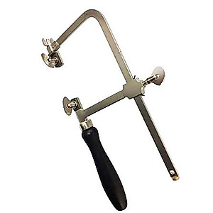 GERMAN STYLE JEWELERS SAW FRAME with 144 ASSORTED JEWELERS SAW BLADES