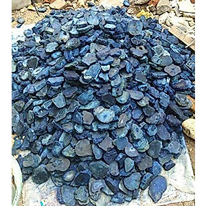 12" Inch Agate Table, Round Blue Agate Coffee Table with Hair Pin Style Metal Base, Stone Coffee Table, Agate Table Top, Agate Round Coffee Table, Agate Side Table Home Decor