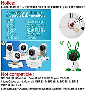 Adjustable Angle Wall Mount for Arlo Baby Monitor, Motorola Baby Monitor and Most Universal Monitors Camera, Aluminum Alloy Material