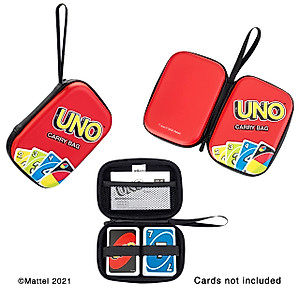 Klein UNO: Carry Bag - Holds Uno Game Cards, Stow The Game Instructions in The Mesh Compartment, Sturdy Zip Up Case