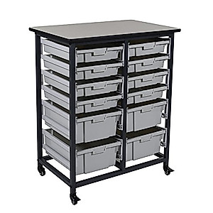 LUXOR MBS-SR-8S Mobile Bin System - Single Row