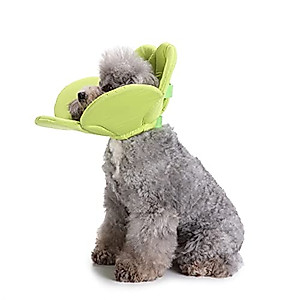 Levemolo Dog Collar Pet Dog Collar Cloth Dog Cone Alternative After Surgery Pet Elizabethan Collars Puppy Collars for Small Puppies Soft Dog Cone Adjustable Pet Green