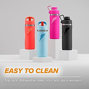 Gatorade 'Overtime' 22oz Stainless Steel Water Bottle, Straw Cap, Blue