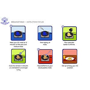 ZaveryCakes NBA: LeBron James #23- Los Angeles Lakers - Pancake and Eggs Breakfast Silicone Mold