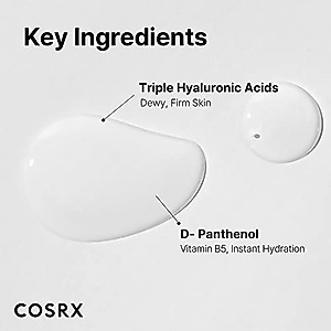 COSRX Hydrium Triple Hyaluronic Moisture Ampoule, 40ml / 1.35 fl.oz | Hyaluronic Acid Viscous Serum | Korean Skin Care, Animal Testing Free, Paraben Free