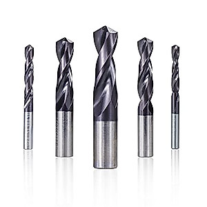 ALEYHA VAPO Coated Gun Drill Bit for CNC Lathe Machine Hole Cutter Twist Drill Metal Drill Tools,1.0mm
