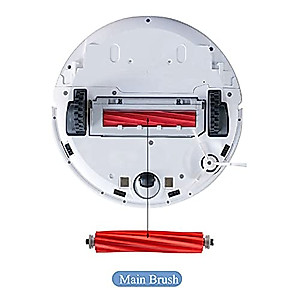 2 Set Rubber Main Roller Brush Replacement Parts Compatible for Roborock Q7/Q7 Max/Q7 Max+/S7/S7 MaxV/S7 MaxV Plus/S7 MaxV Ultra Robot Vacuum Cleaner Accessory Multi-Surface Rubber Brush