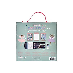 20 Pc Enchanted Playset- Magnetic Puzzle, Doodle Board, Magnetic Pieces & Coloring Play Scene incl. - Educational S.T.E.M Shape Sorting and Creativity Game - Learning to Follow Visual Cues - Ages 3+