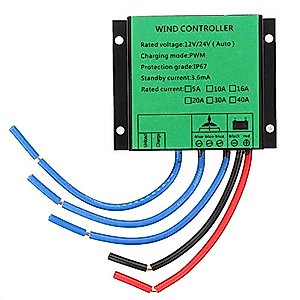 100W-800W Wind Charge Controller Water Proof 20A PWM Regulator 12V/24V AUTO Switch for Wind Turbine Generator