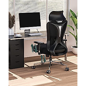 Raynesys Big and Tall Office Chair for Heavy People, 400LBS Capacity with Wide Seat,Heavy Duty Material, Adjustable Armrests, Ergonomic Executive Chair for Home Office with Strong Lumbar Support,Black