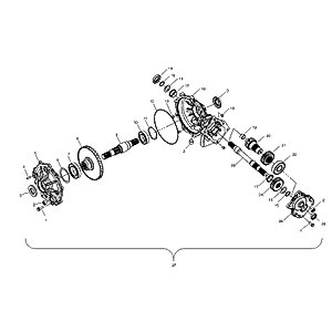 Polaris ATV Gear, 26T Output, Genuine OEM Part 3233991, Qty 1