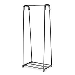 Whitmor Garment Rack with Shelf - Gunmetal