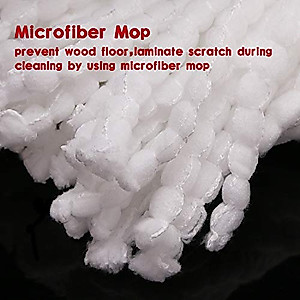 1 Pack Mop Replacement Heads Compatible with Spin Mop, Microfiber Spin Mop Refills, Easy Cleaning Mop Head Replacement