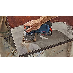 BOSCH GSS18V-40N 18V Brushless Sheet Orbital Finishing Sander with Dust Bag, 1/4 Sheet and 1/3 Sheet (Bare Tool)
