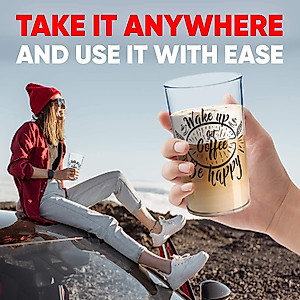 PowerLix Milk Frother Handheld Battery Operated Electric Foam Maker For Coffee, Latte, Frappe, Matcha, Drink Mixer With Stainless Steel Double Whisk, Mini Hand Held Machine, Foamer Cup Included