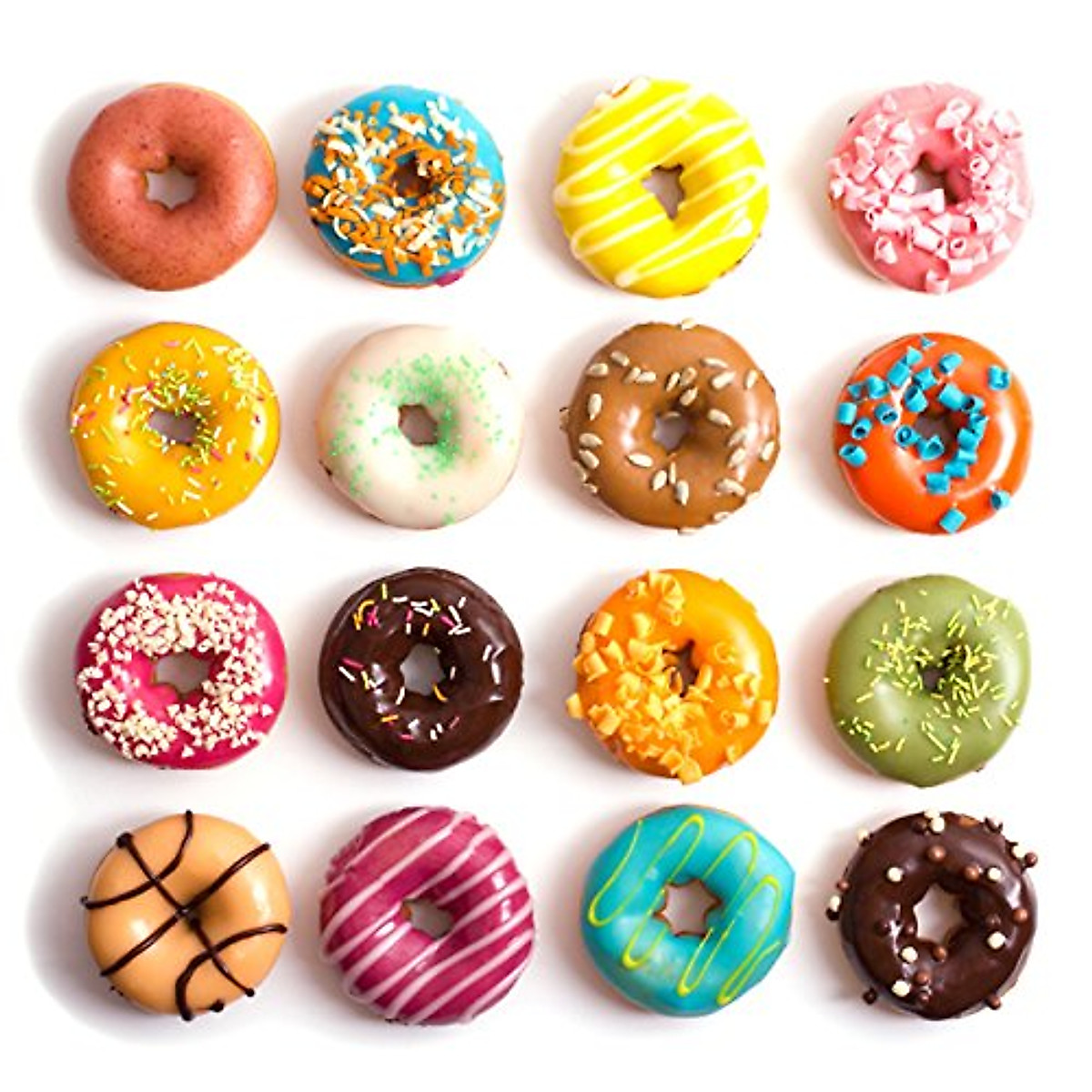 Ozera Silicone Mini Donut Pan, 18 Cavity Doughnut Baking Mold Tray - Muffin Cups, Cake Mold, Biscuit Mold