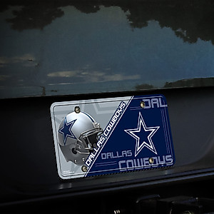 Rico Industries NFL Dallas Cowboys Unisex Dallas Cowboys License Plate Metaldallas Cowboys License Plate Metal, Team Color, One Size (6734513429)