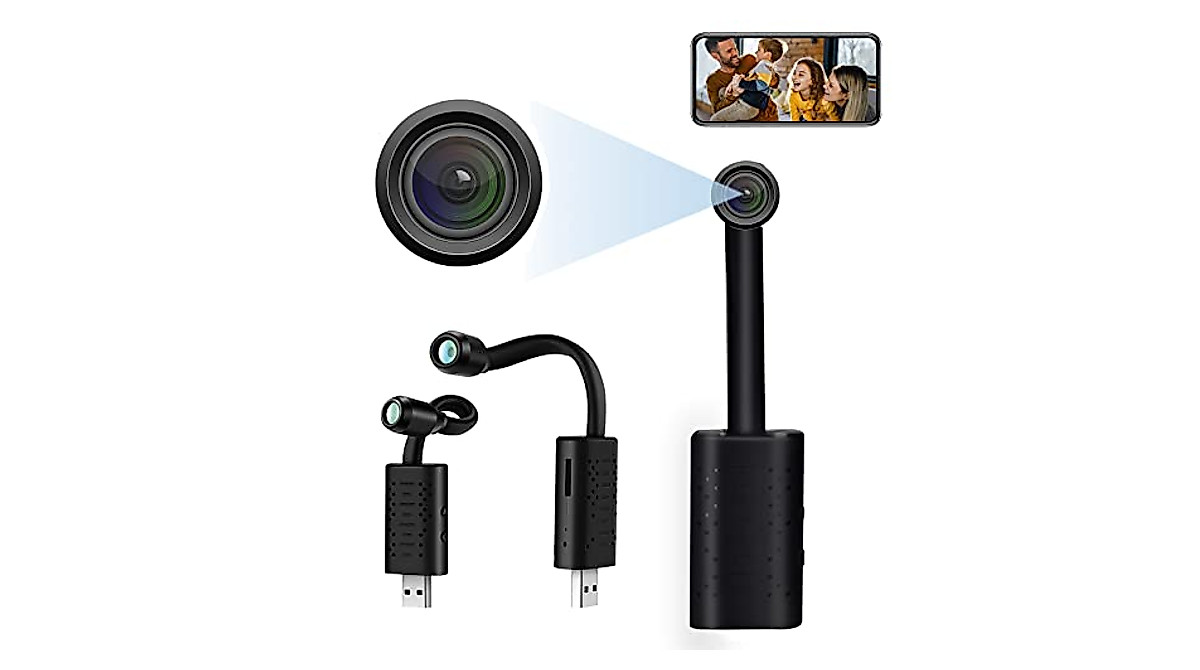 Mini USB WiFi Camera 1080P HD Portable Nanny Cam for Home & Office