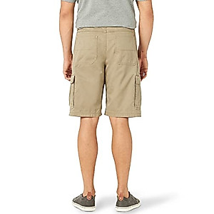 Wrangler Authentics Men's Classic Relaxed Fit Cargo Short, British Khaki Twill, 34