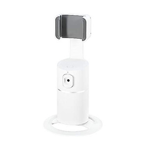 BoxWave Stand and Mount Compatible with Google Pixel 6a (Stand and Mount by BoxWave) - PivotTrack360 Selfie Stand, Facial Tracking Pivot Stand Mount for Google Pixel 6a - Winter White