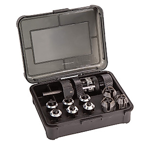 Frankford Arsenal Universal Precision Case Trimmer with HSS Construction, Drill Press or Hand Drill Functionality and Storage Case for Reloading