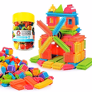 Teytoy 100 Pcs Bristle Shape Building Blocks Toy Set for toddlers Kids
