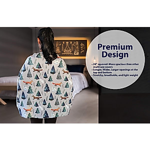 Pobi Baby Premium Multi-Use Cover - Nursing Cover, Baby Car Seat Covers, Shopping Cart, High Chair, and Breastfeeding Cover - Ultra-Soft, Stretchy, and Versatile Scarf for Baby and Mom (Magical)