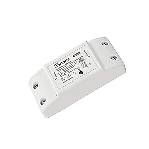 SONOFF Basic R2 10A Smart WiFi Wireless Light Switch, Universal DIY Module for Smart Home Automation Solution, Works with Amazon Alexa & Google Home Assistant, Works with IFTTT, No Hub Required