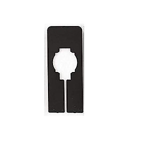NAHANCO QSDBWKIT3, Black Rectangular Clothing Size Dividers with White Print for XXS-XXL, 1 Blank, Kit of 16 (7 Sizes and 1 Blank, 2 of Each)