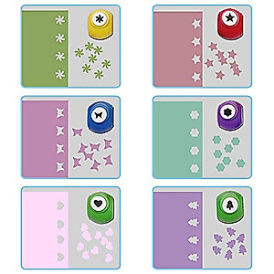 Set of 12, Craft Punch and Creative Scissors, findTop Scrapbooking Edging Scissors Paper Punch Set for Crafts, Scrapbooking, DIY Photo & Art Projects