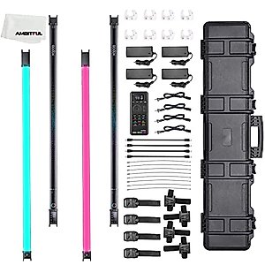 Godox TL120 TL120-K4 Pavo Tube Light RGB Color Photography Light Handheld Light Stick with APP Remote Control for Photos Video (TL120-KIT4)