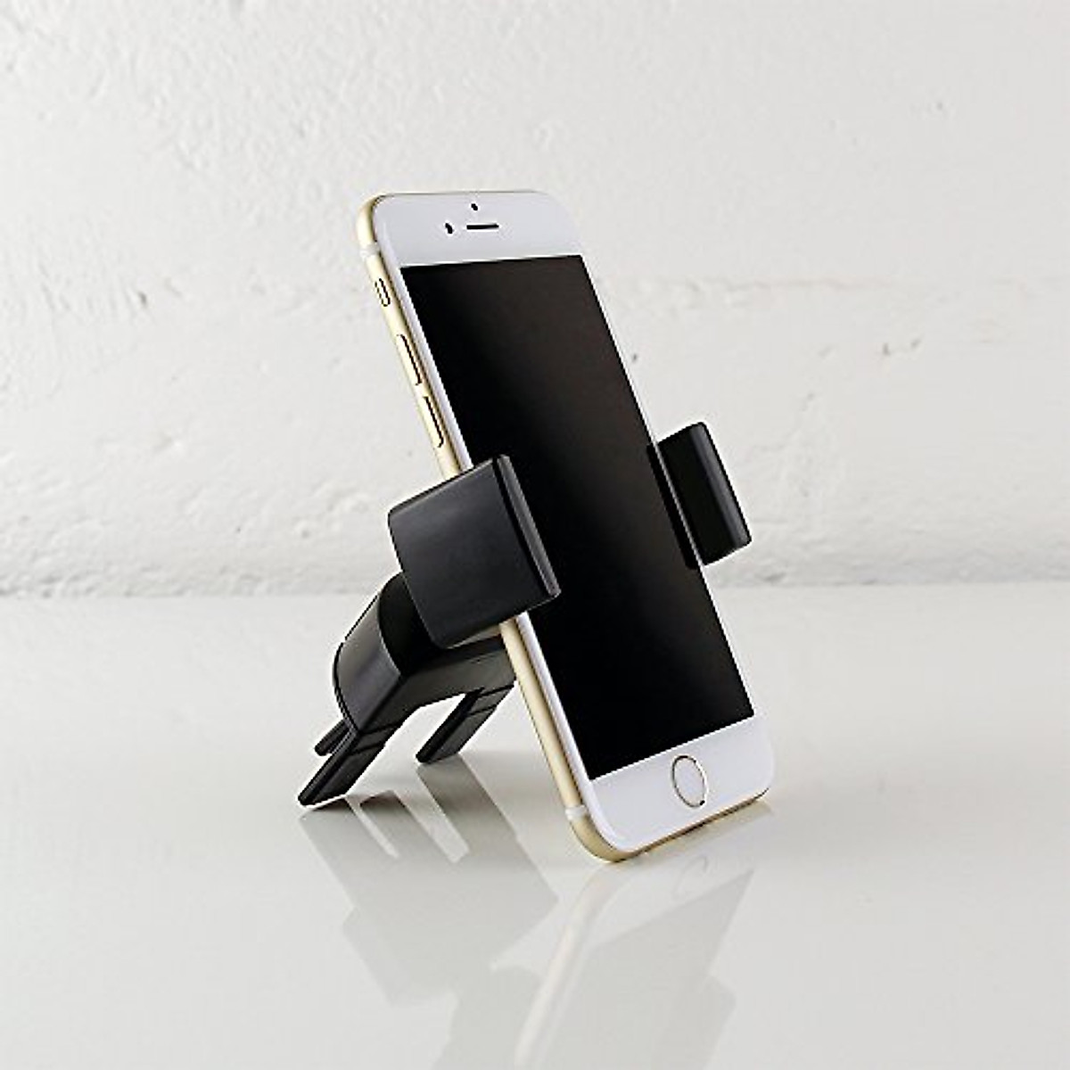 Koomus Pro CD Slot Car Mount Holder Cradle for All Smartphones - Black
