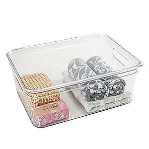 Simplify Medium, Super Clear Lidded Storage Bin