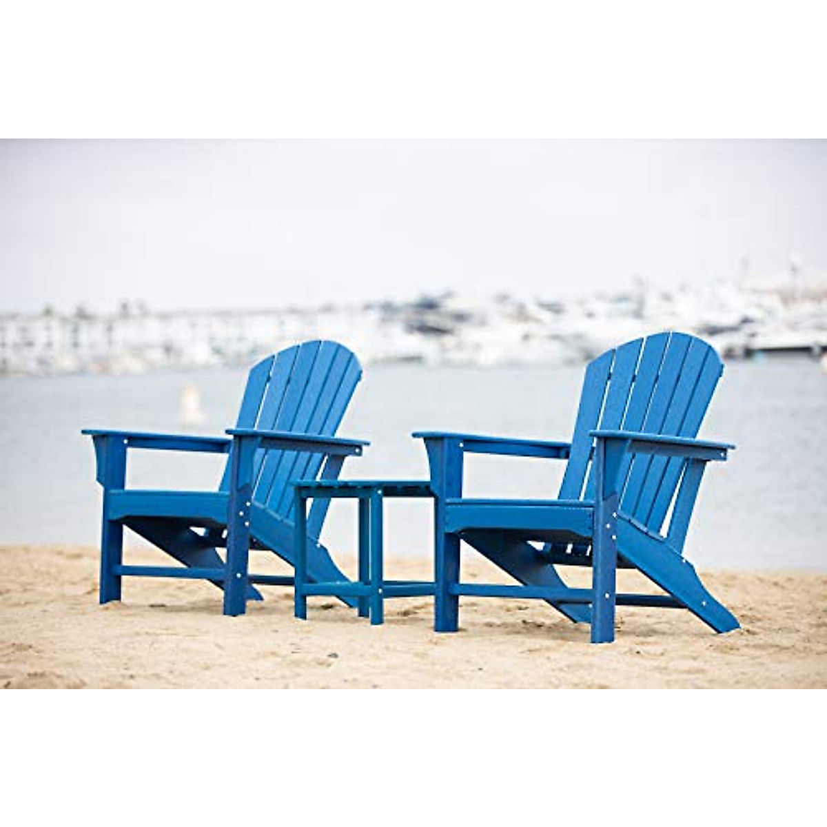 LuXeo LUX-1518-NAVY2T Hampton Adirondack 3-Piece Set, Navy