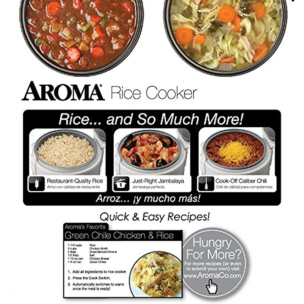Aroma Housewares 8-Cup (Cooked) (4-Cup UNCOOKED) Cool Touch Rice Cooker (ARC-914S)