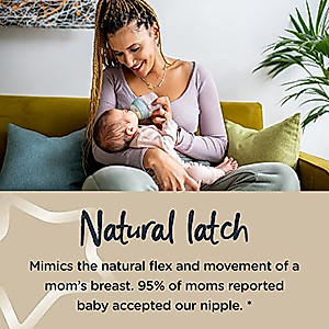 Tommee Tippee Anti-Colic Baby Bottles, Slow Flow Breast-Like Nipple and Unique Anti-Colic Venting System, 9oz, 4 Count, Clear