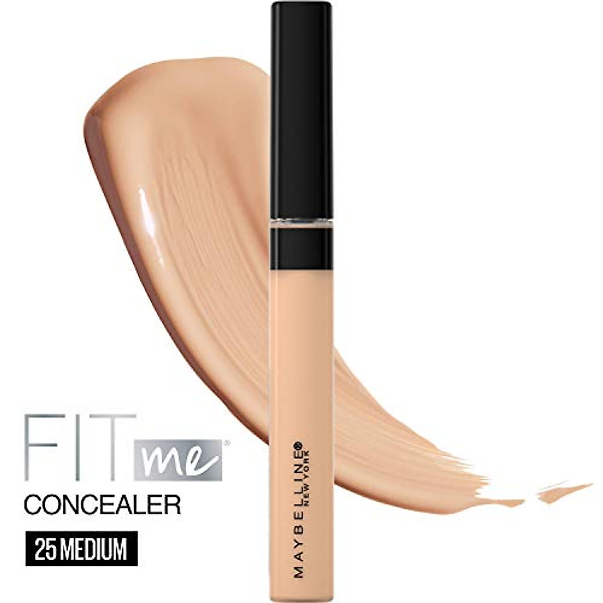 Maybelline Fit Me Liquid Concealer Makeup, Natural Coverage, Oil-Free, Medium, 1 Count