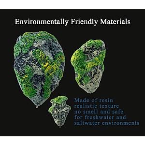 dgudgu Decorations Aquarium Decorations fish tank Accessories Aquarium Décor Floating Rocks Betta Decorations Hallelujah Mountains