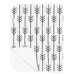 Kushies Deluxe Change Pad Flannel, One Direction Black & White