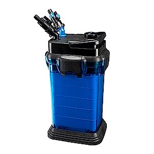 Penn-Plax Cascade All-in-One Aquarium Canister Filter – for Tanks Up to 200 Gallons (350 GPH) – Cascade 1500