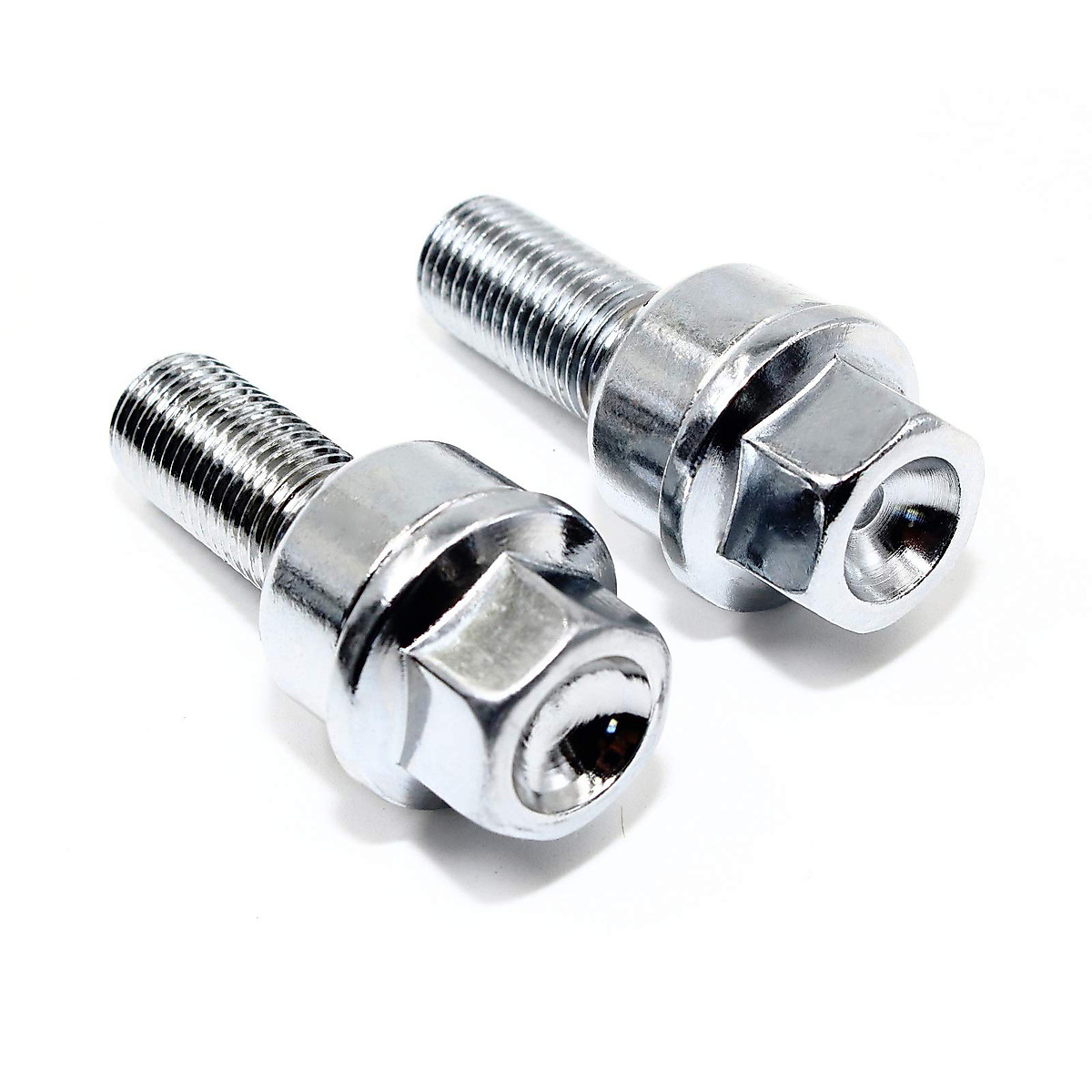 Set of 20 Veritek 14x1.5mm 29mm Thread Chrome Ball R14 Radius Seat Lug Bolts for Porsche Factory Wheels