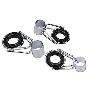90Pcs Fishing Rod Pole Ring Stainless Steel Ceramics Fishing Rod Repair Kit Fishing Rods and Accessories