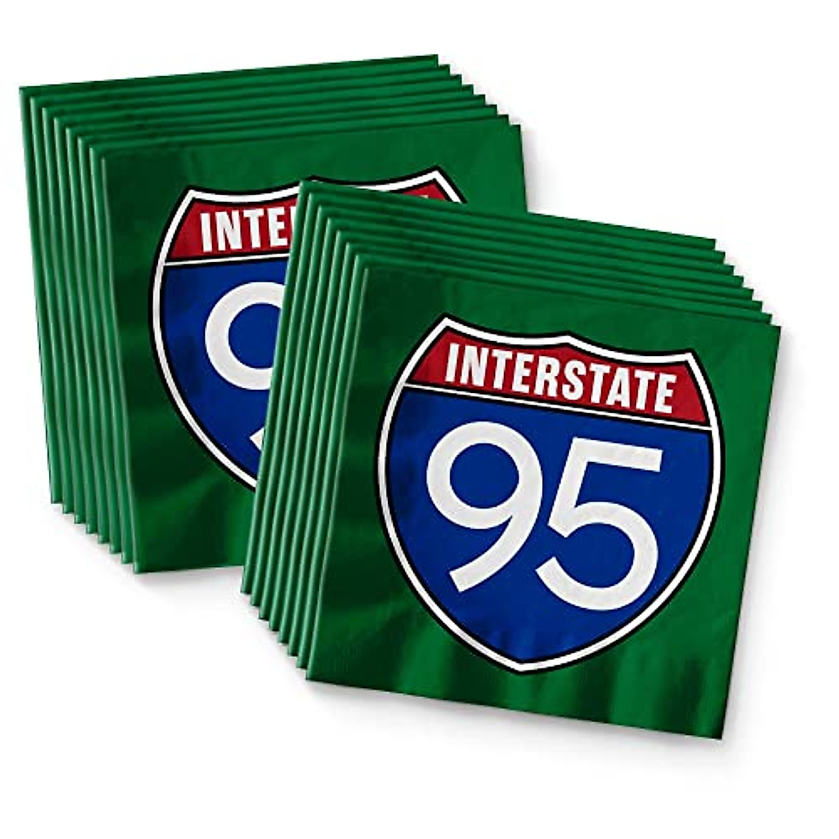 Semi Truck (Tractor Trailer) Birthday Party Supplies Set Plates Napkins Cups Tableware Kit for 16