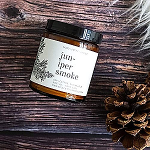 Broken Top Juniper Smoke Pure Soy Candle | 9 oz. | Wood, Smoke & Juniper 50-Hour Burn Time. Natural Cotton Wick, Vegan, No Parabens, No Phthalates