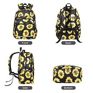 Goodking College School Backpack for Girls Women,Water Resistant Casual Daypack Laptop Backpack