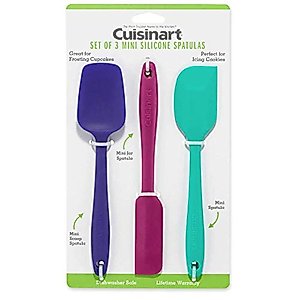 Cuisinart CTG-00-S3MSJ Mini Silicone Spatulas, Set of 3, Jewel