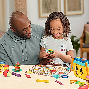 Play-Doh Picnic Shapes Starter Set, Preschool Toys for 3 Year Old Girls & Boys, Play Food, 12 Tools & 6 Modeling Compound Colors, Frustration Free Packaging