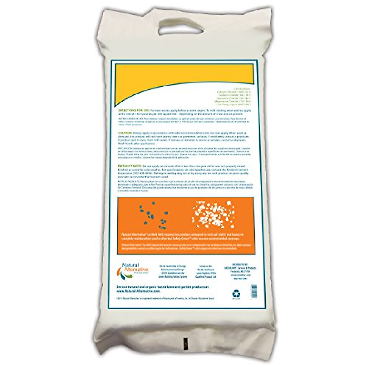 Natural Alternative® Ice Melt Another NATURLAWN® Product - 20 lb. Bag - Safer for Pets, Property & The Environment