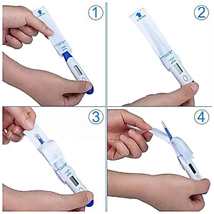 Healifty Disposable Probe Covers for Digital Thermometers, 300Pcs Oral Thermometer Covers, Thermometer Sleeves for Oral Ear Recta Thermometer